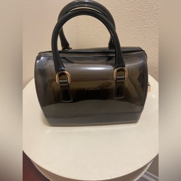 Furla | Bags | Furla Candy Rare Mini Bag Transparent Brown Gray | Poshmark